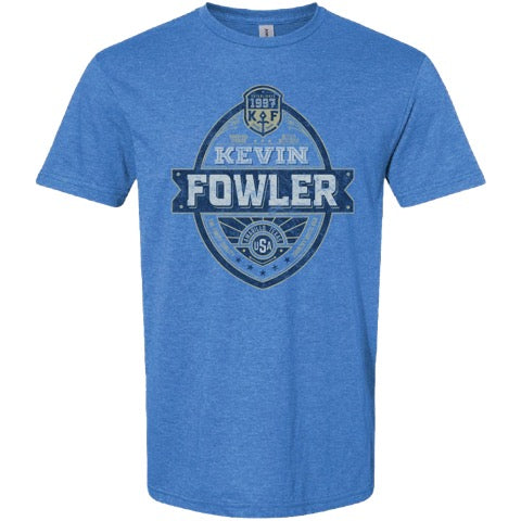 SALE- Tshirt- Kevin Fowler Blue Shield – Kevin Fowler's General Store